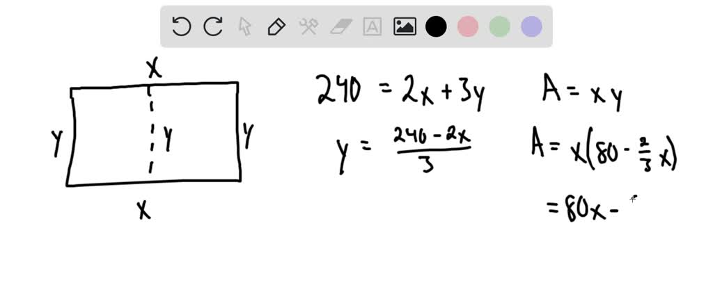 A rectangular playground is to be fenced off and divided in two by ...