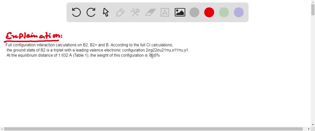 SOLVED: What is the correct electron configuration for the molecular ...