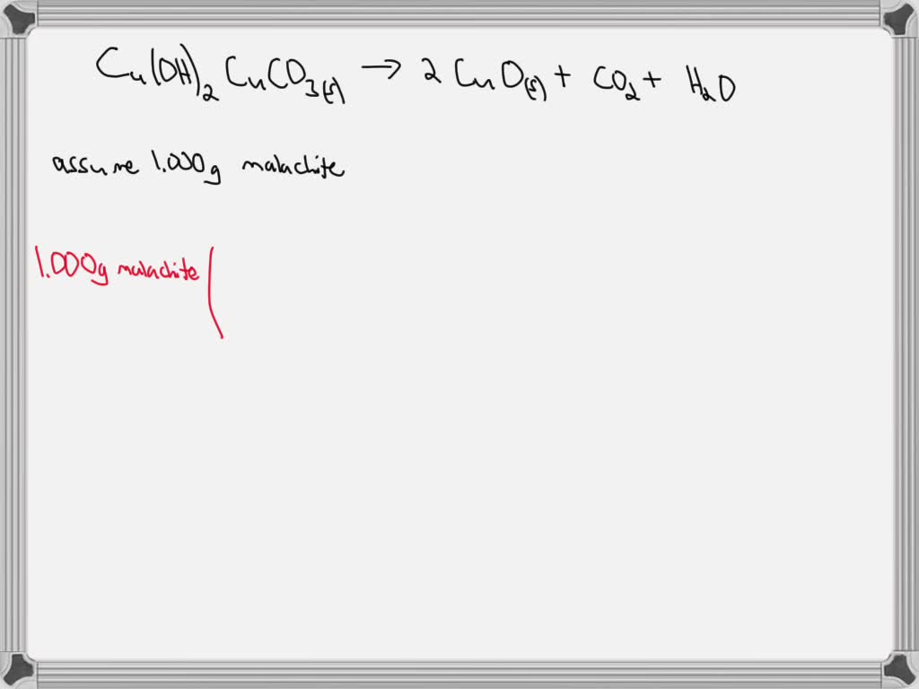 SOLVED: Predict the mass of CuO expected from the decomposition of the ...