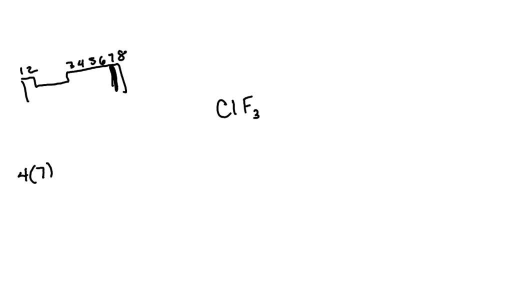 SOLVED: In the lowest energy Lewis structure of ClF3, how many non-bonding lone pairs of ...