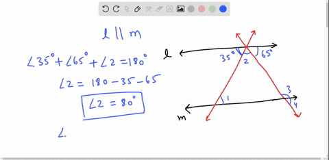 Determine the measures of the angles using the diagram...