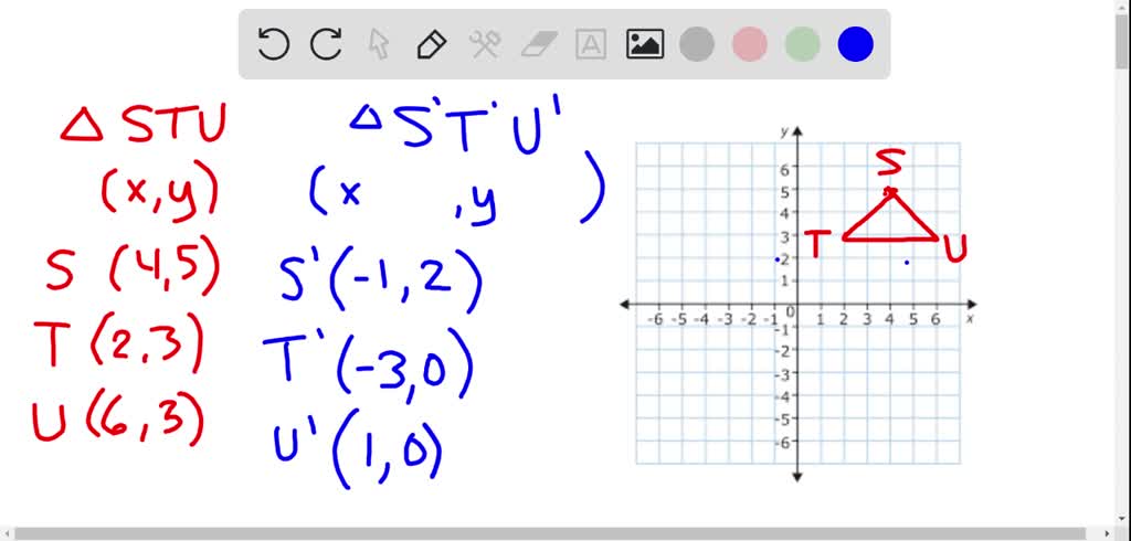 SOLVED: Which rule describes the translation below? On a coordinate ...