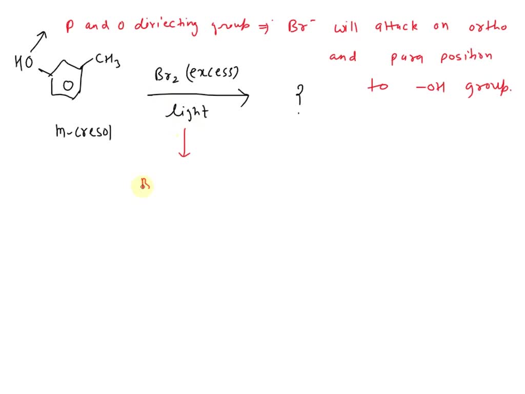 SOLVED: Predict the products formed when m-cresol (m-methylphenol ...