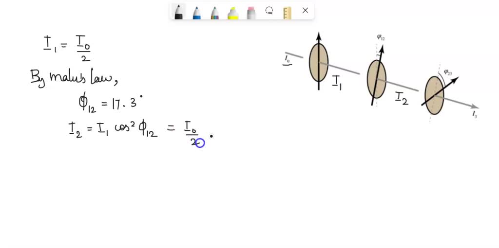SOLVED: A beam of initially unpolarized light passes through a sequence ... SOLVED: A beam of initially unpolarized light passes through a sequence ...