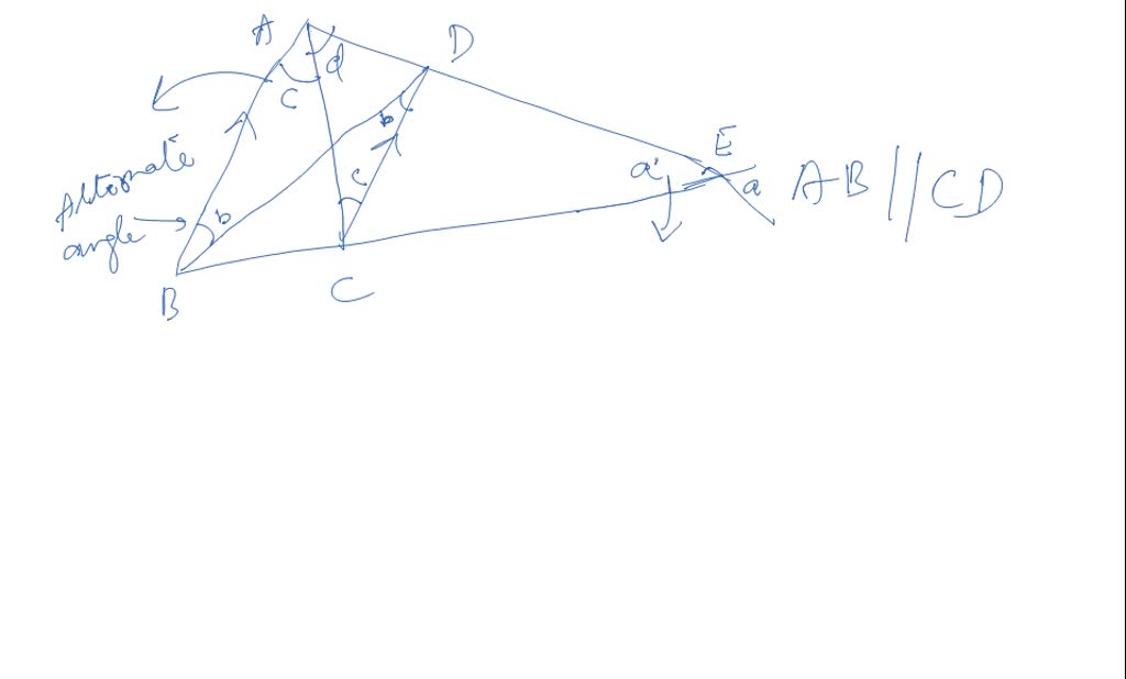SOLVED: 11. Given that the lines marked with arrows in Figure 10.36 are parallel, determine the ...