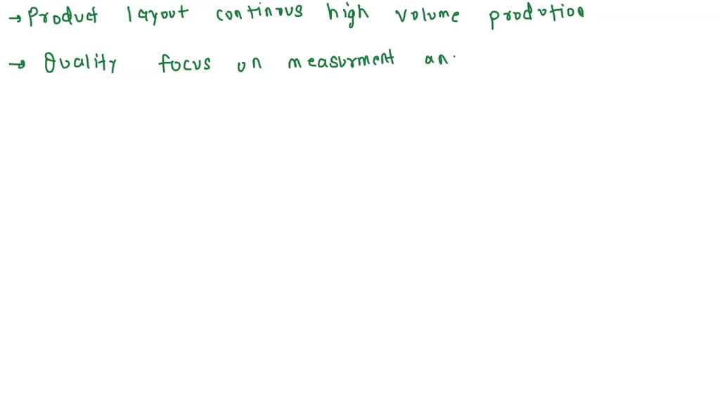 SOLVED: Analyze the following manufacturing examples in light of the ...