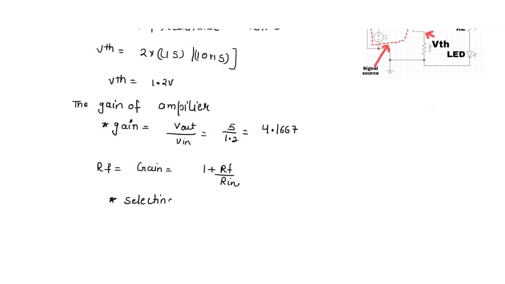 SOLVED: 1. Using the potentiometer settings shown on the schematic ...