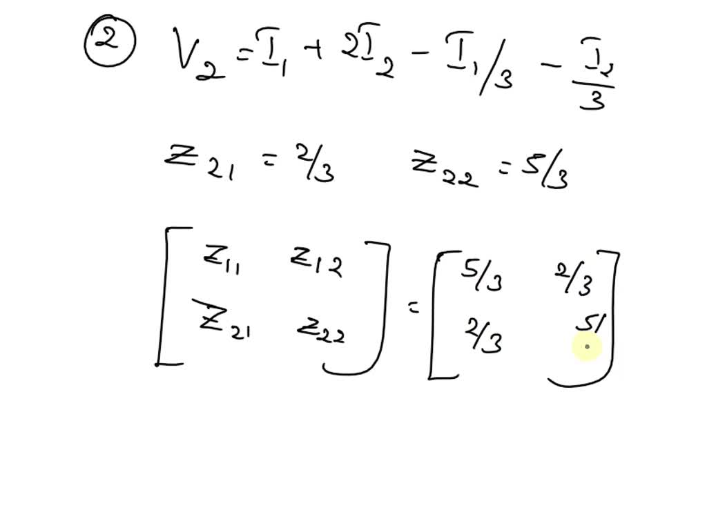 SOLVED: Q3.Determine the z-parameters of two-port circuit shown below ... SOLVED: Q3.Determine the z-parameters of two-port circuit shown below ...