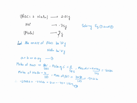 how many grams of nabr are needed to make 50 g of a 50 solution 08164