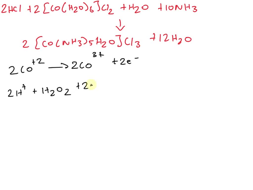 SOLVED: The Micro-scale Synthesis of a Pentammine Complex of Cobalt(III ...