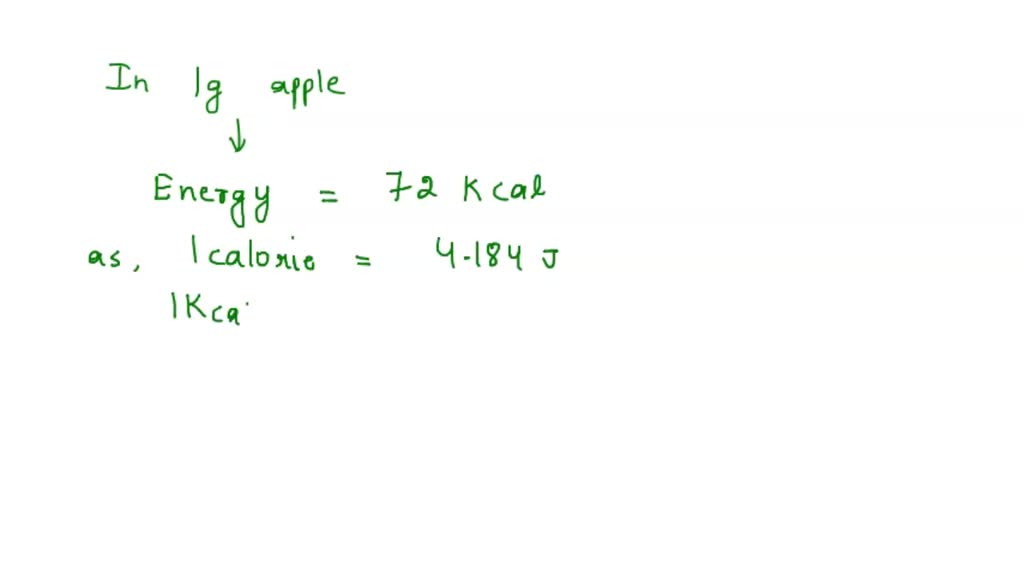 SOLVED: The grams of carbohydrate in one apple if the apple has no fat ...