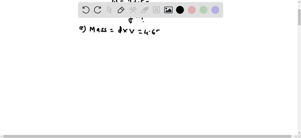 A 3.0-L sample of paint that has a density of 4.65 g/mL is found to ...