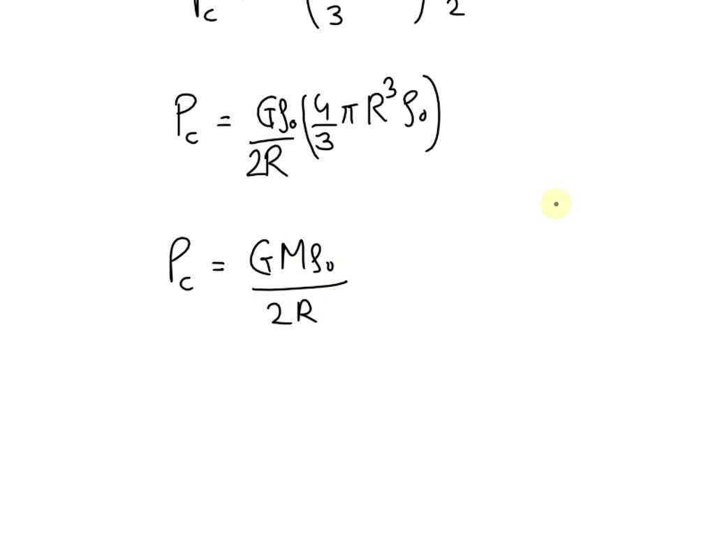 Solved Consider A Star With Mass M 15mo And Radius R 3ro Use The