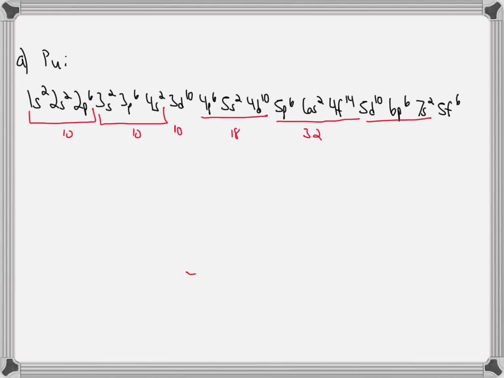 SOLVED: Predict electron configurations for the following elements of the actinide series of ...