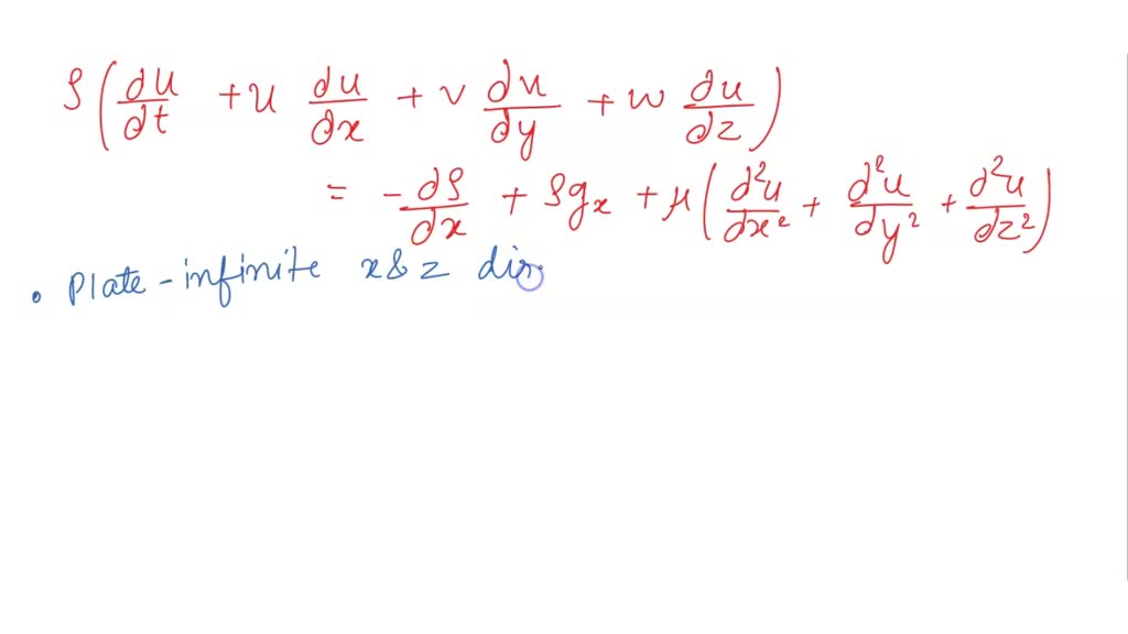 SOLVED: 3 . Steady state flow between two parallel plates (50 points ...
