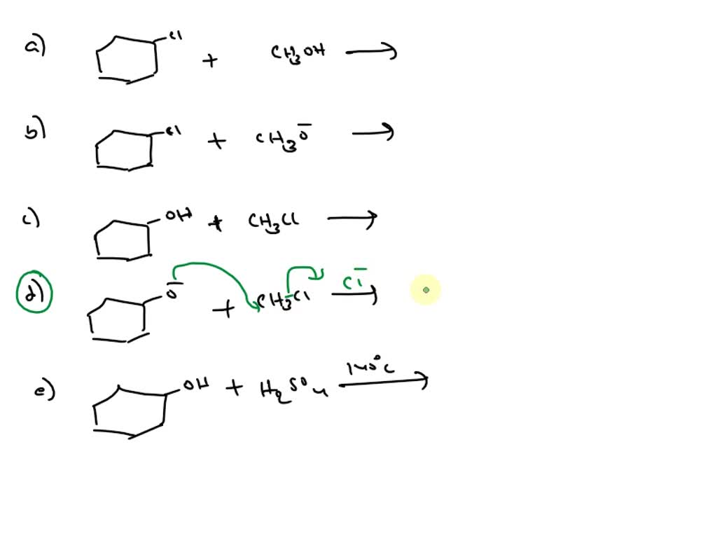 SOLVED: Q2S2 The best Williamson synthesis of cyclohexyl methyl ether ...