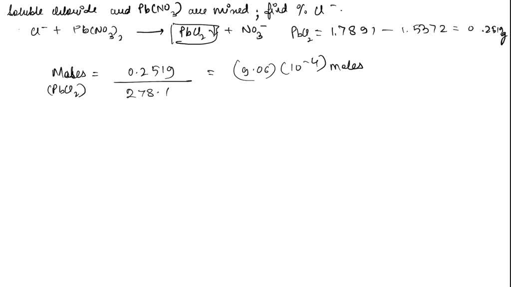 SOLVED: An aqueous solution of manganese(II) chloride, MnCl2, is made ...