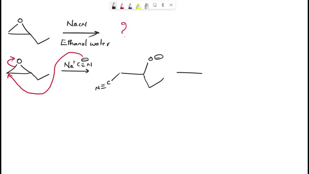 SOLVED: Draw the major product formed in the following reaction NaCN CH ...