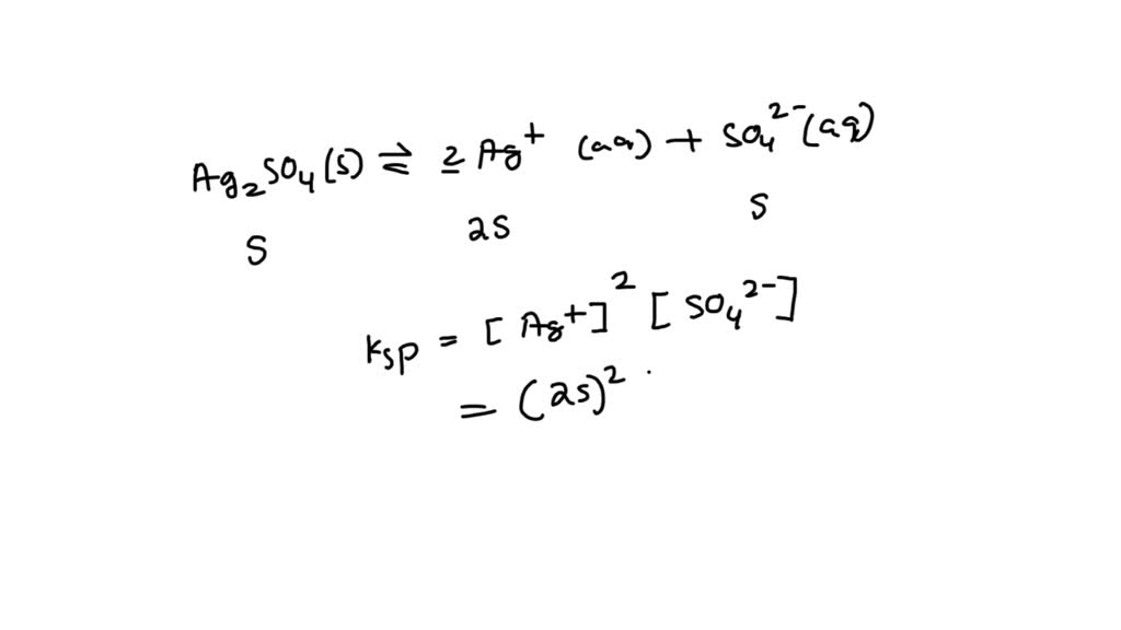 SOLVED: What is the concentration of silver(I) ions in a saturated ...