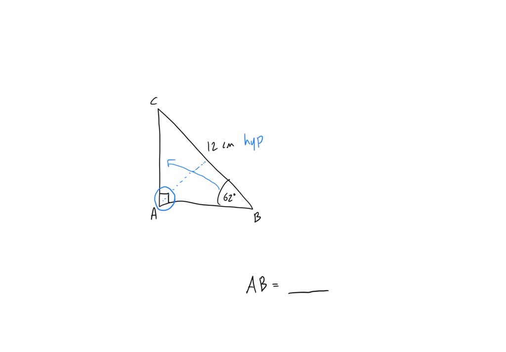 SOLVED: 'Find the length of side AB, give your answer to 1 decimal ...