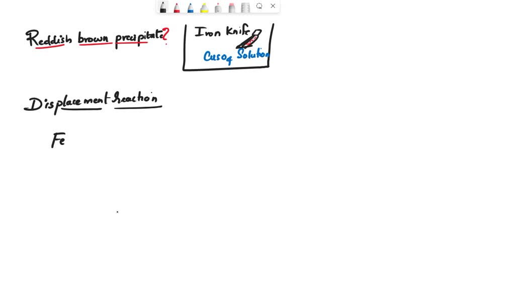 SOLVED: A layer of reddish-brown precipitate which is formed on the ...