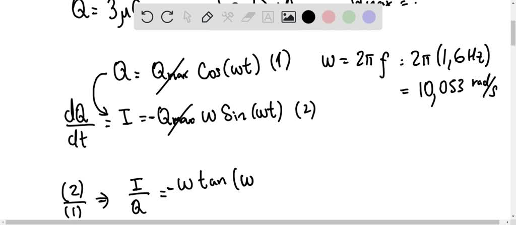 SOLVED: A charge capacitor is connected to an ideal inductor to form an LC ciruit with a ...