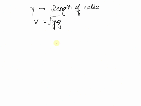 A uniform cable hangs vertically under its own weight. Show that the ...