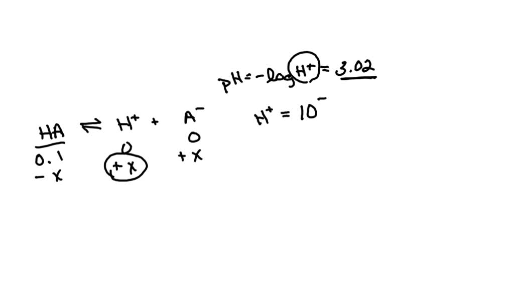 SOLVED: The pH of a .10 M solution of trimethylacetic acid (HC(CH)3)CO2 ...
