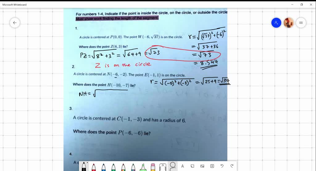 SOLVED: 'Consider the diagram below Io -9 7-6 -5 -4 -3 -2 -1 Which describes how circle was ...