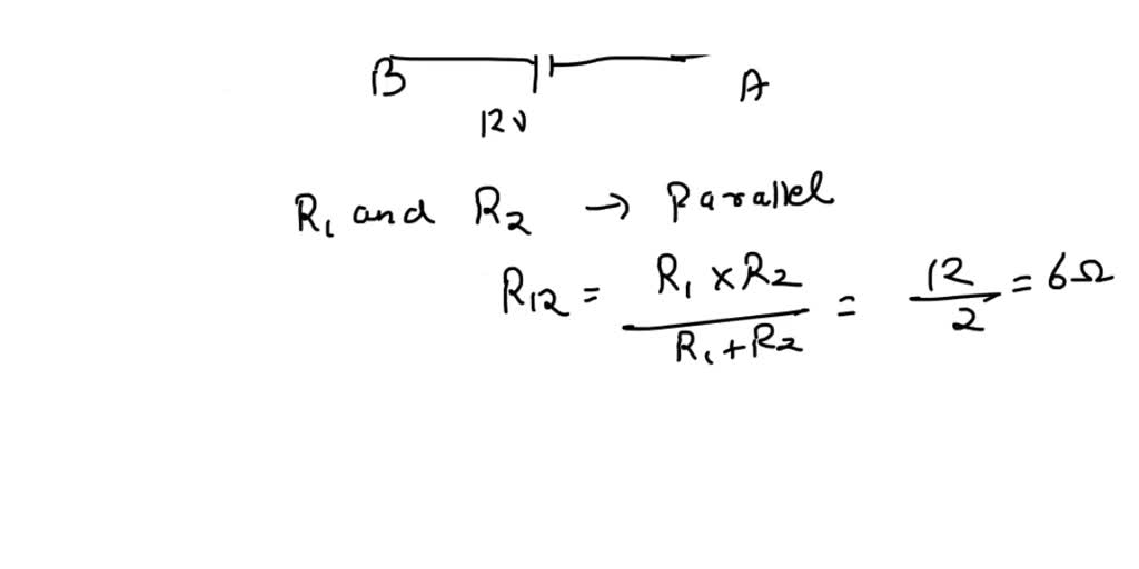 SOLVED: An electric circuit consists of four resistors, Ri 12 Q, Rz= 12 Q R3= 3Q and R4-6 9, are ...