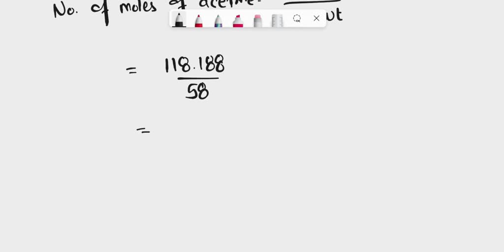SOLVED: A 12% by mass solution of acetone (C3H6O) in water has a ...