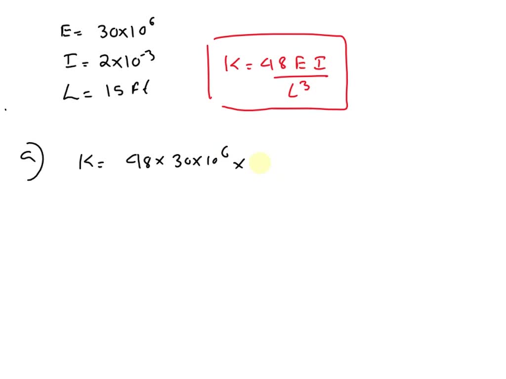 SOLVED: There is a free vibration analysis of a beam with a length 2L, a modulus of elasticity E ...