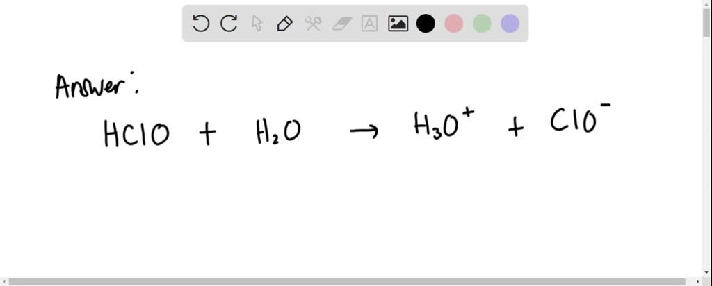 SOLVED: The value of Ka for hypochlorous acid, HCIO, is 3.50x10^8 ...
