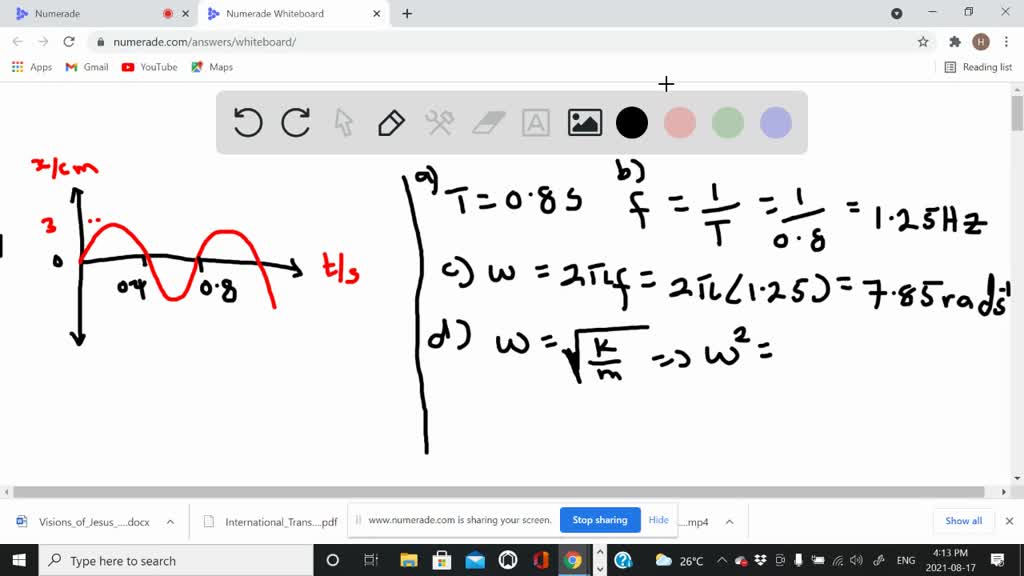 SOLVED: A 2.40-kg ball is attached to an unknown spring and allowed to ...