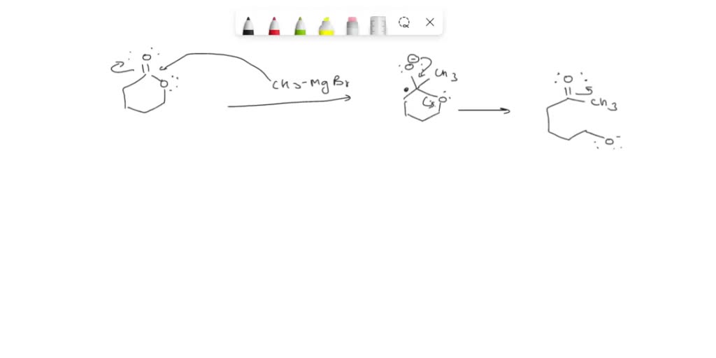 SOLVED: Draw a curved arrow mechanism for the reaction. Add steps as ...