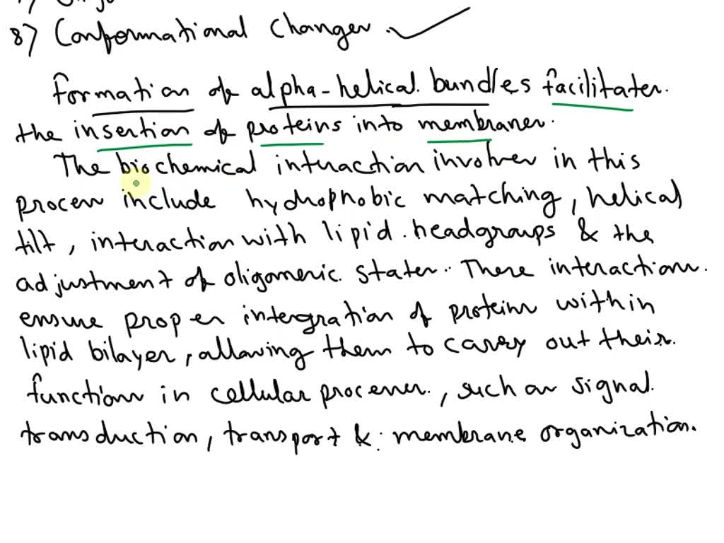 SOLVED: Describe the structural features of an alpha-helix. Under ...