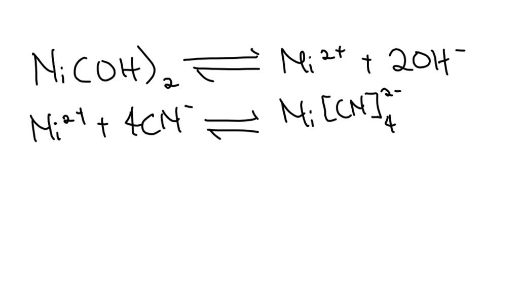 SOLVED: Consider the insoluble compound nickel(II) hydroxide Ni(OH)2 ...