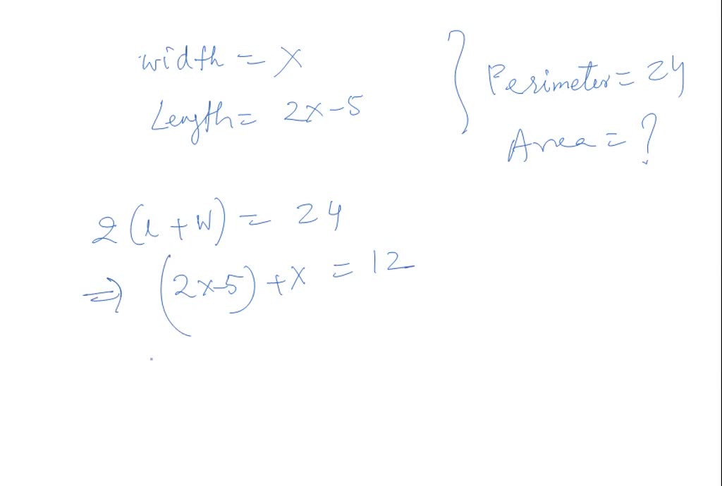 SOLVED: Half the area of the rectangle shown is 24 square inches. Write ...