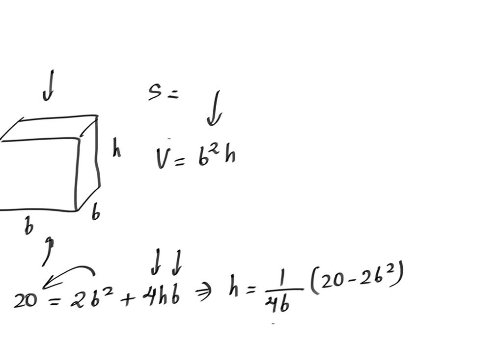 SOLVED: A closed, rectangular-faced box with a square base is to be ...