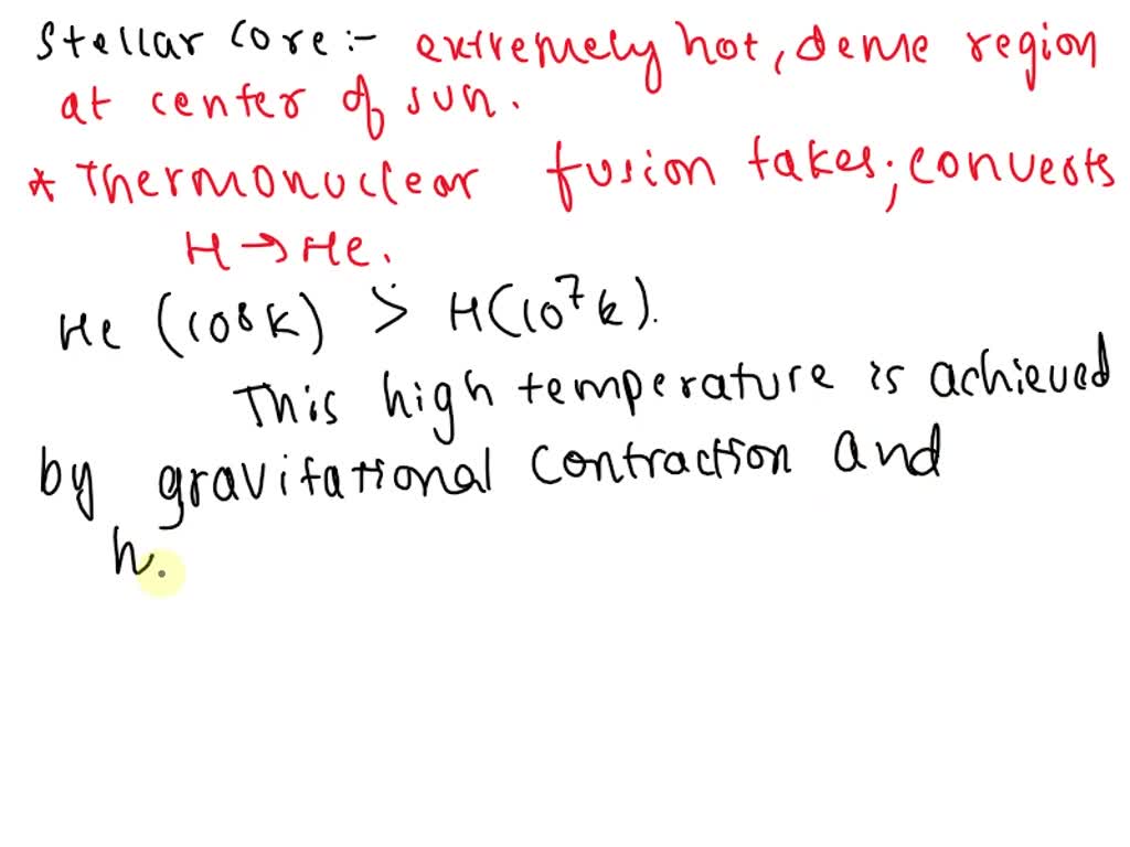 SOLVED: 5. What happens when most of the hydrogen in the core is fused ...