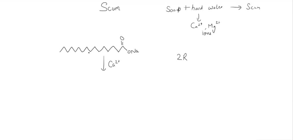 SOLVED: Scums that form in your bathtub are magnesium, calcium, and ...