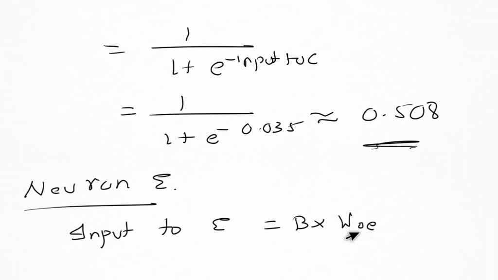 Solved Assume That The Neurons Have A Sigmoid Activation Function