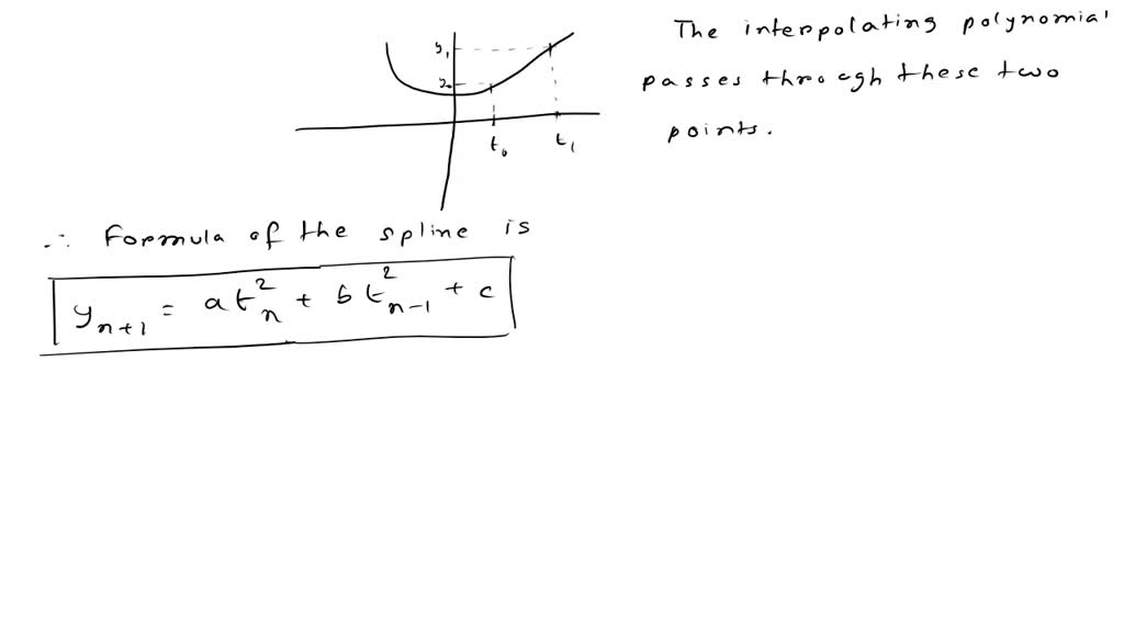 SOLVED: Exercise 4: Splines Natural cubic splines have C0, C1, and C2 ...