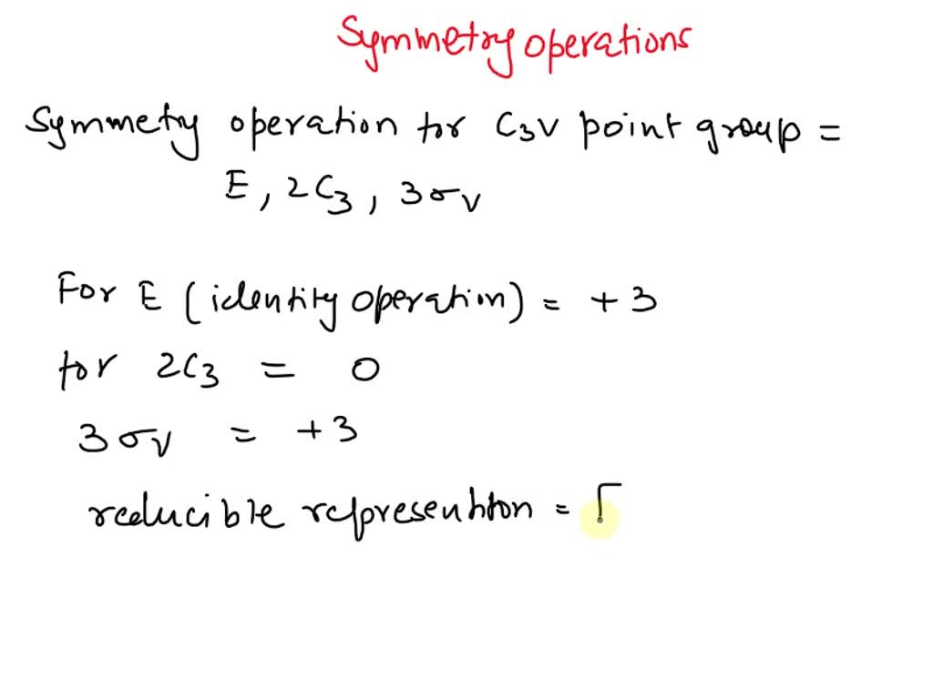 Solved Symmetry Adapted Linear Combinations Salcs Determination