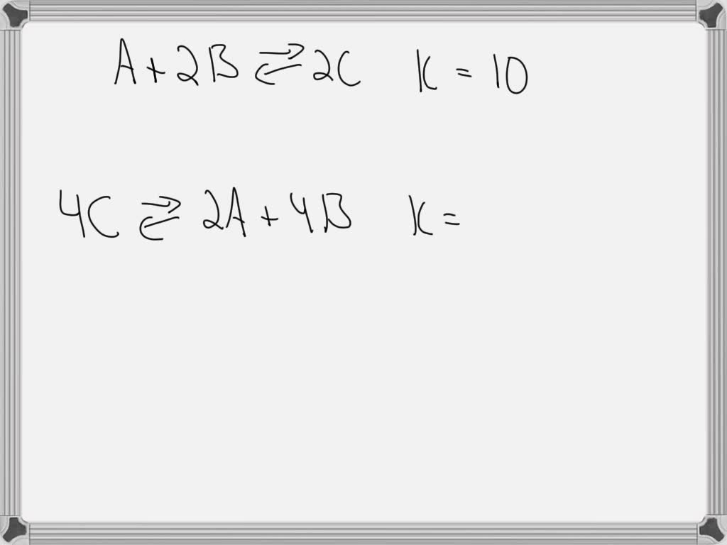 SOLVED: Question 18 (20 points) Reaction: 2A + 2B → 4C The initial [A ... SOLVED: Question 18 (20 points) Reaction: 2A + 2B → 4C The initial [A ...