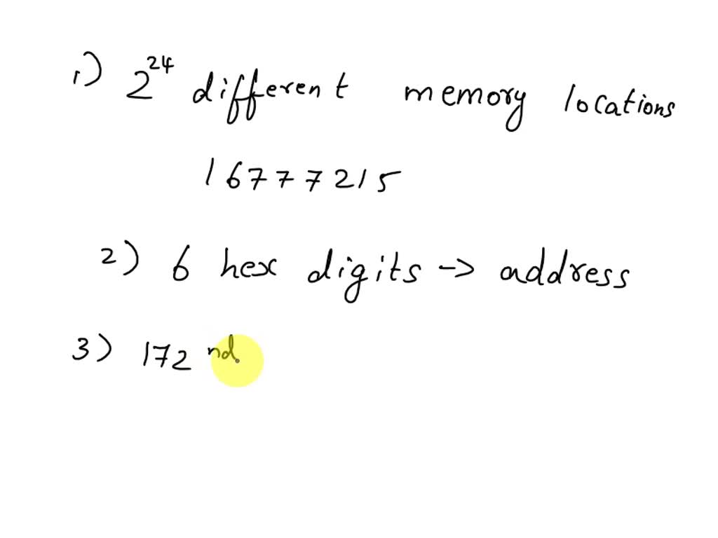 Solved 1 You Are Designing A Simple Memory Addressing System For A Digital Device The Device