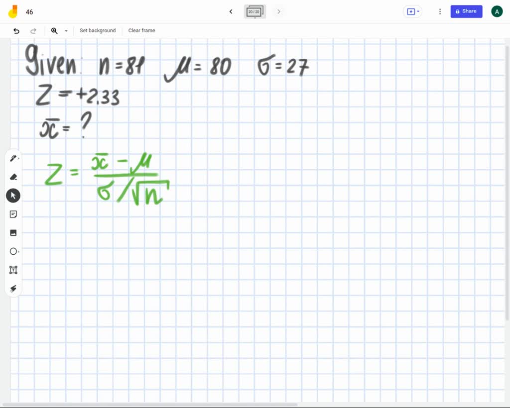SOLVED: A sample of n = 81 scores is obtained from a population with Î¼ ...