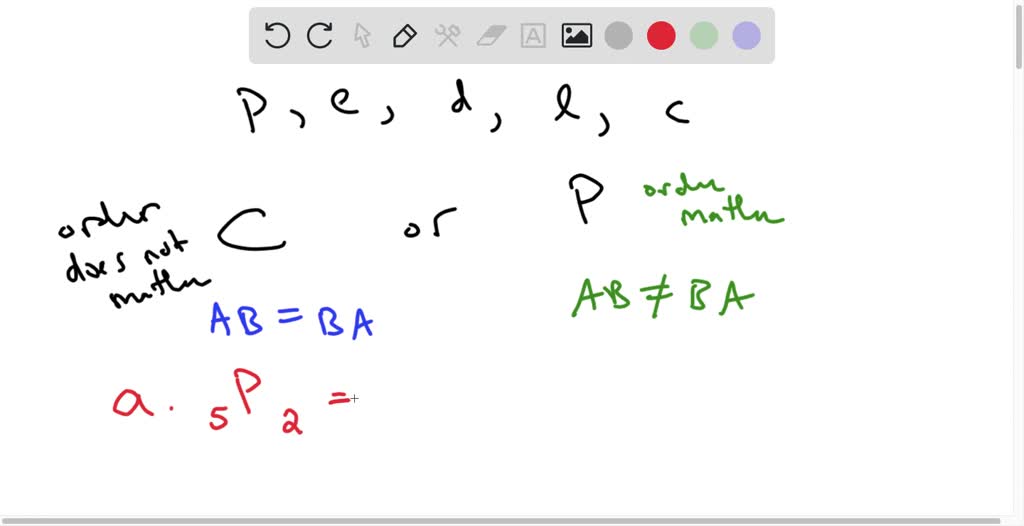 Solved Eane Suppose We Want Choose Objects Without Replacement From The Objects Pencil