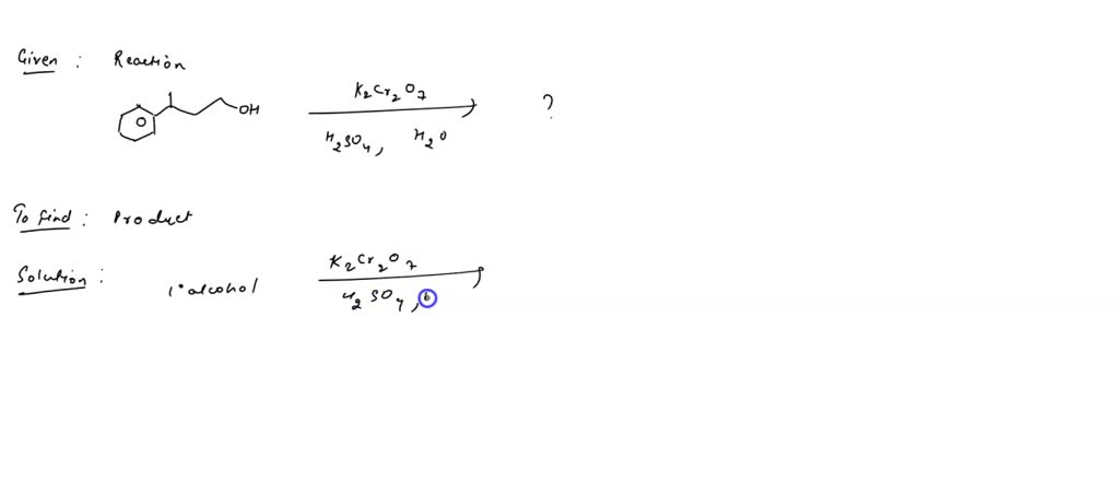 SOLVED: Draw the major organic product of the reaction shown below. OH ...