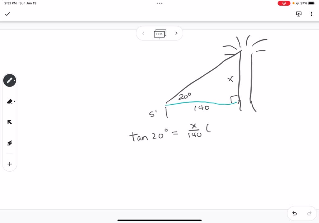 SOLVED: A tree is observed on the opposite bank of a river. At that ...